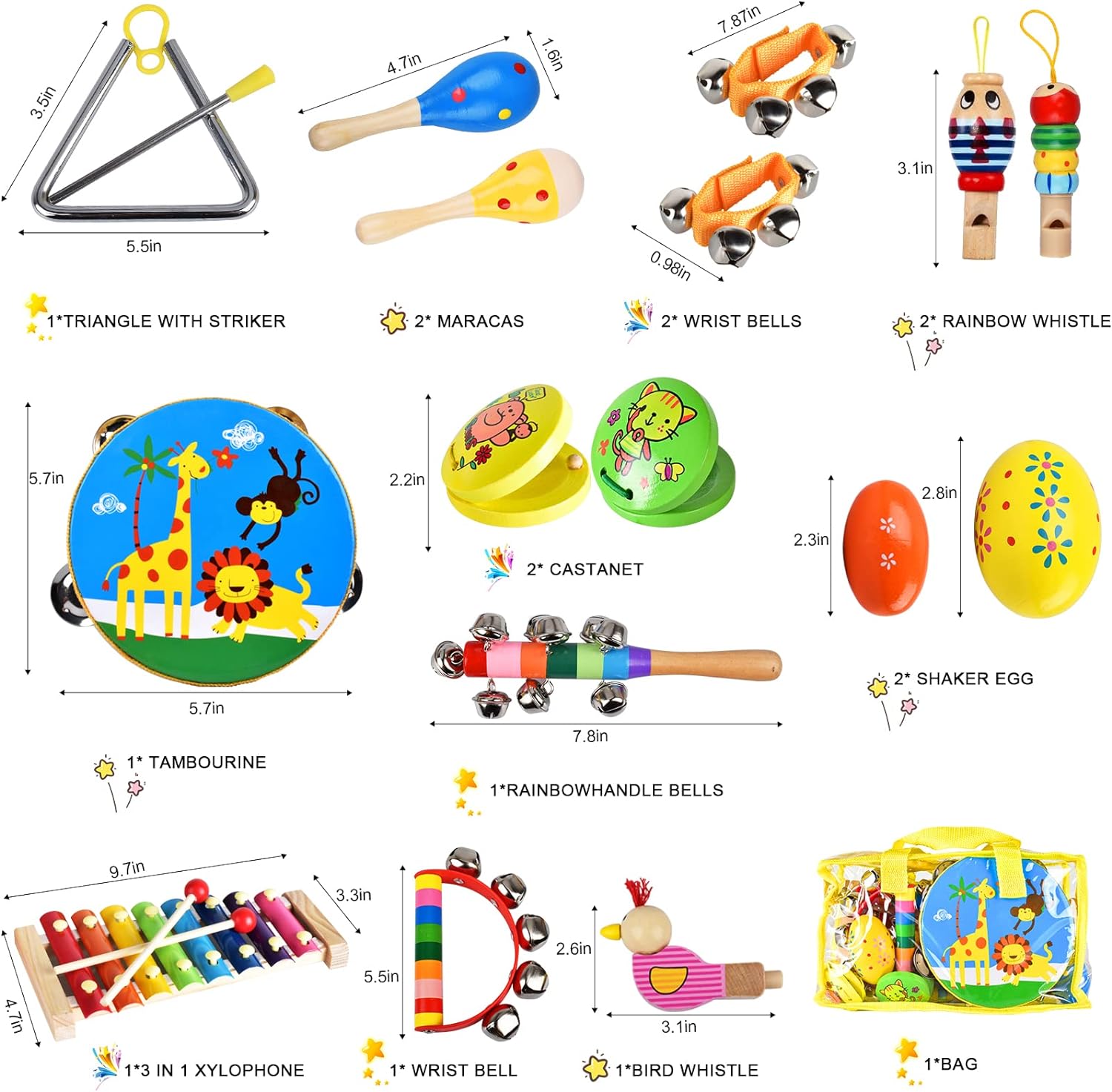 INLAIER Kids Musical Instruments Set Review - Play Puddles